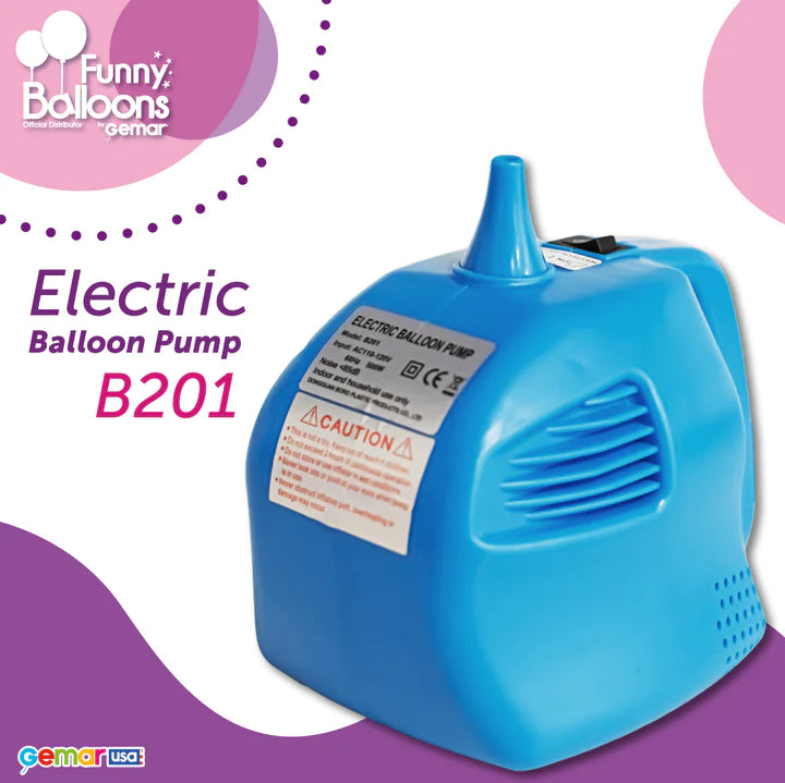 B201 Electric Balloon Pump 1 Nozzle - funnyballoonspr