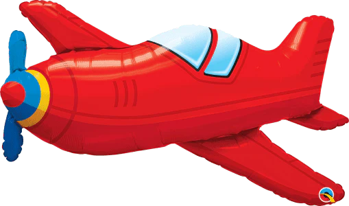 Big Red Airplane 57811 - funnyballoonspr